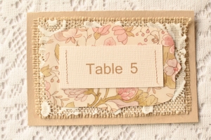 DIY Burlap Table Numbers