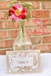 DIY Burlap Table Numbers