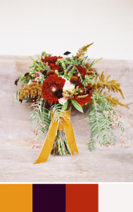 Golden Honey: 5 Amber Color Palettes for Your Wedding Day