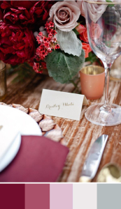Red, Red Wine: 5 Burgundy Color Palettes for your Wedding Day