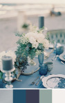 Cool Silver: 5 Silver Color Palettes for your Wedding Day