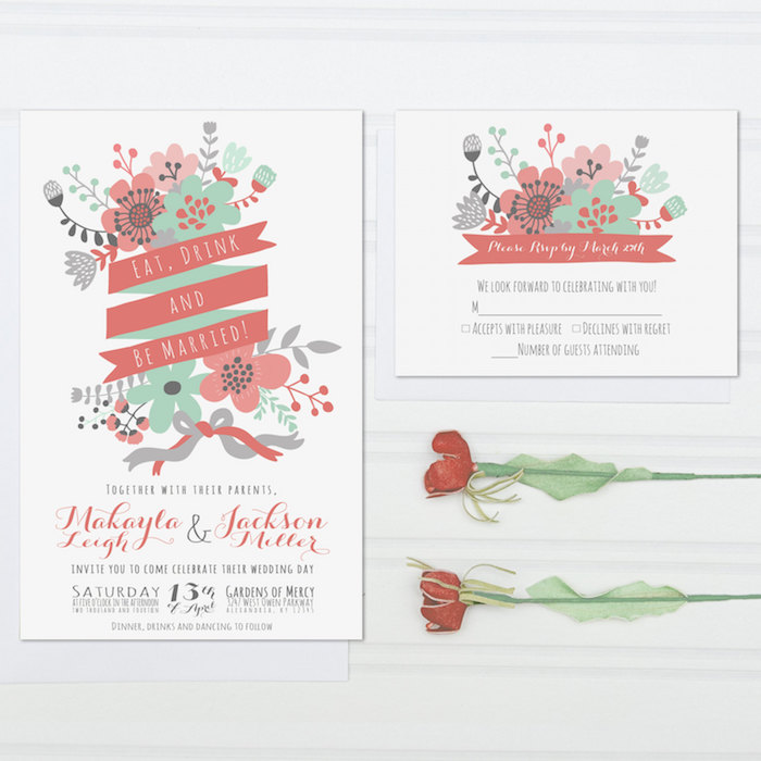 10 Unique Wedding Invitations