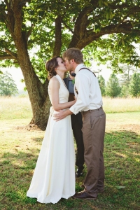 Rachel and Chase’s Rustic Backyard Alabama Wedding