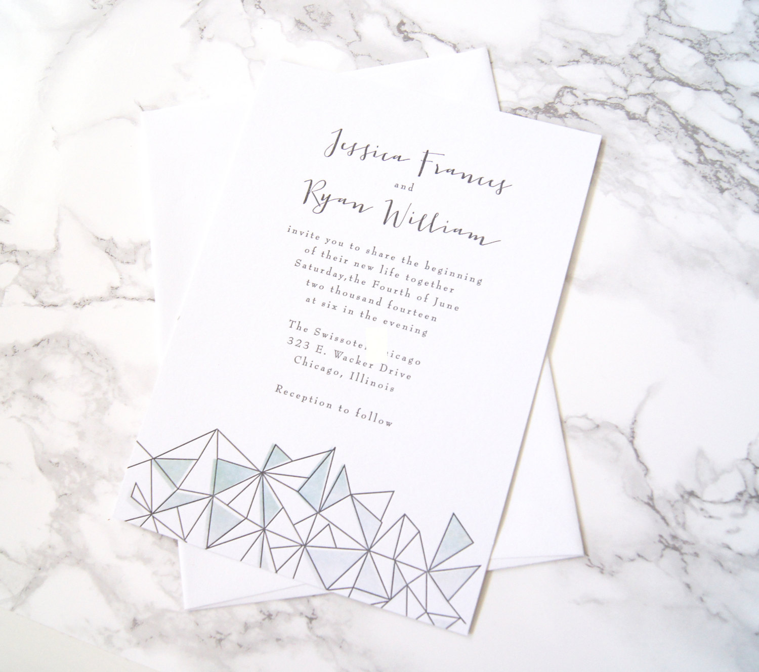 Trendy Geometric Diamond Wedding Decor