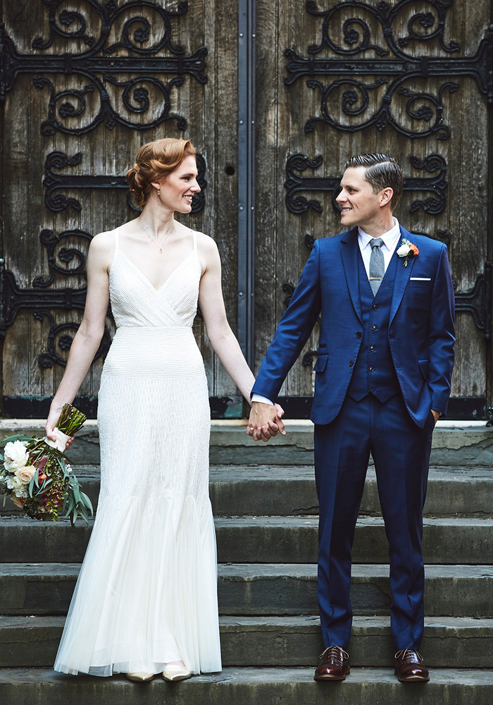 Jill and Jeffrey’s Romantic Cobble Hill Restaurant Wedding