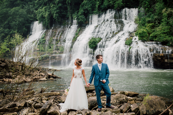 Sarah and Patrick’s Intimate Waterfall Ceremony