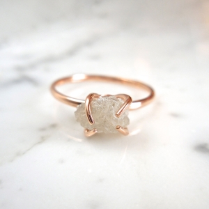 10 Stunning Raw Engagement Rings