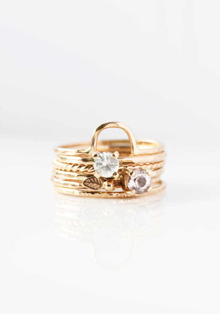 10 Glamorous Stacking Rings from Etsy