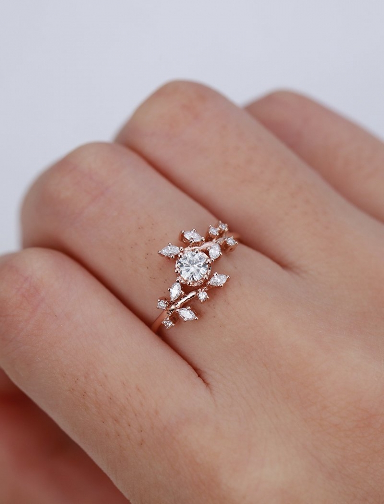 These Nature-Inspired Engagement Rings From Etsy Will Take Your Breath Away