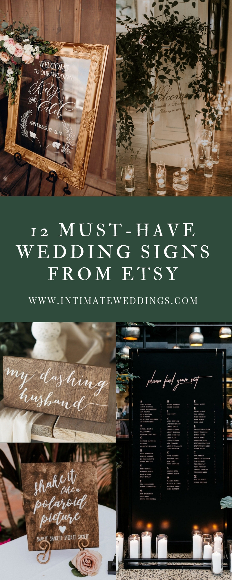 12 Must-Have Wedding Signs From Etsy