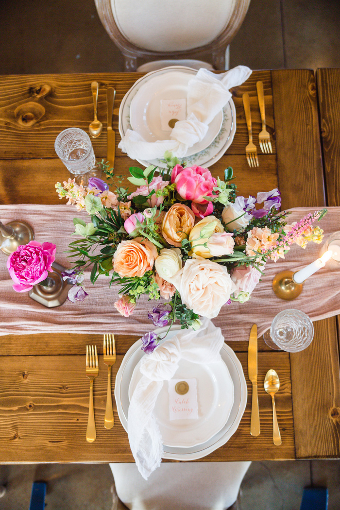 Fancy Florals Romantic Styled Shoot