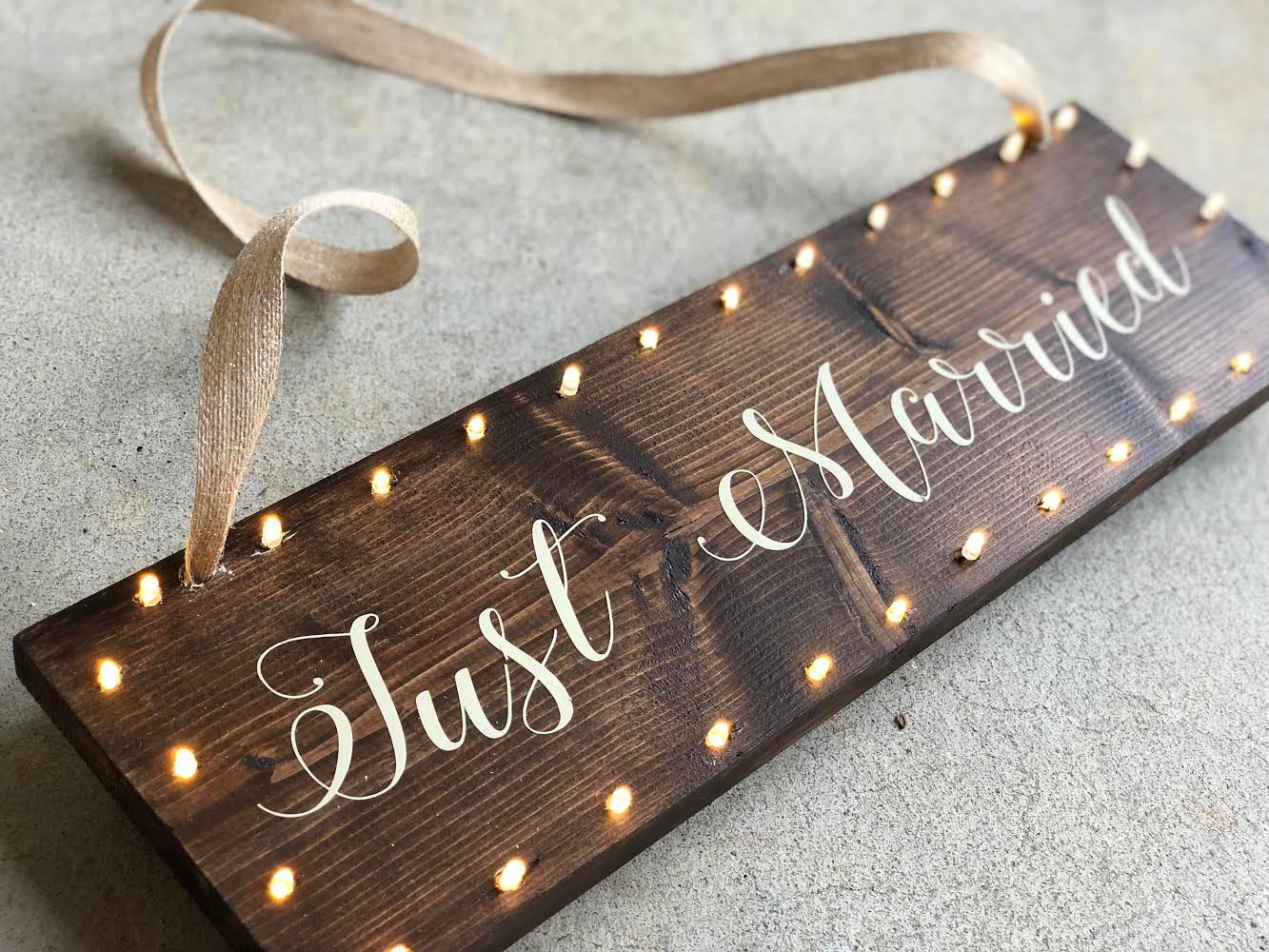 10 Creative + Clever Wedding Signs From Etsy