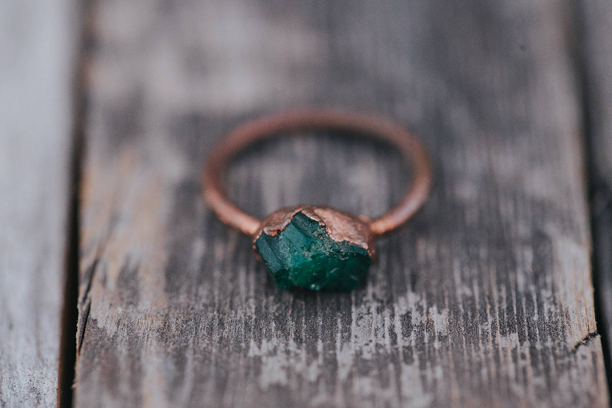 These Raw Gemstone Engagement Rings Will Take Your Breath Away
