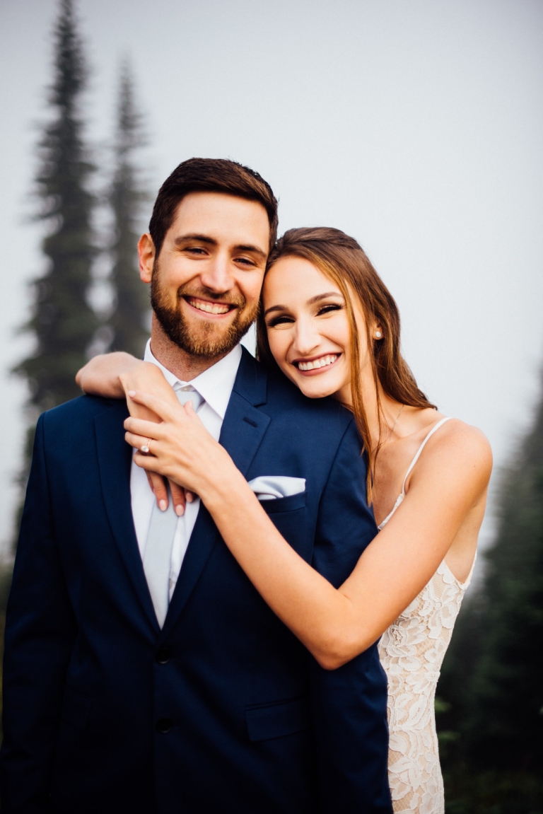 Blaire & Brendan’s Romantic Mt. Rainier Elopement