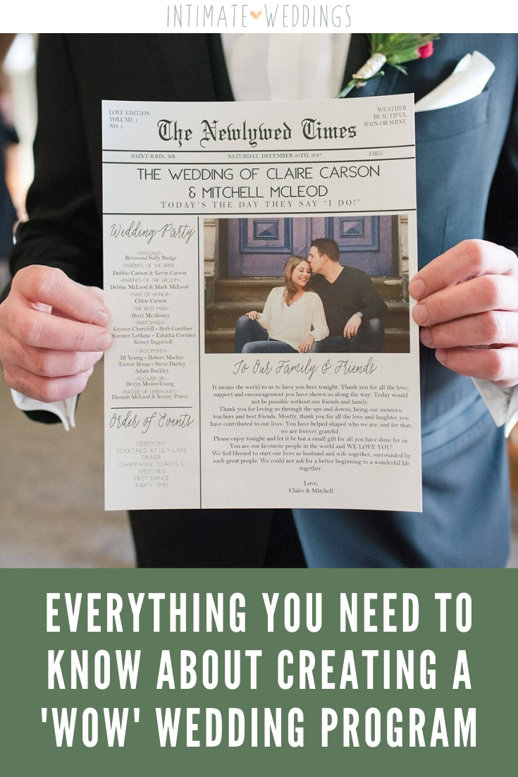 Everything You Need to Know about Creating a ‘Wow’ Wedding Program