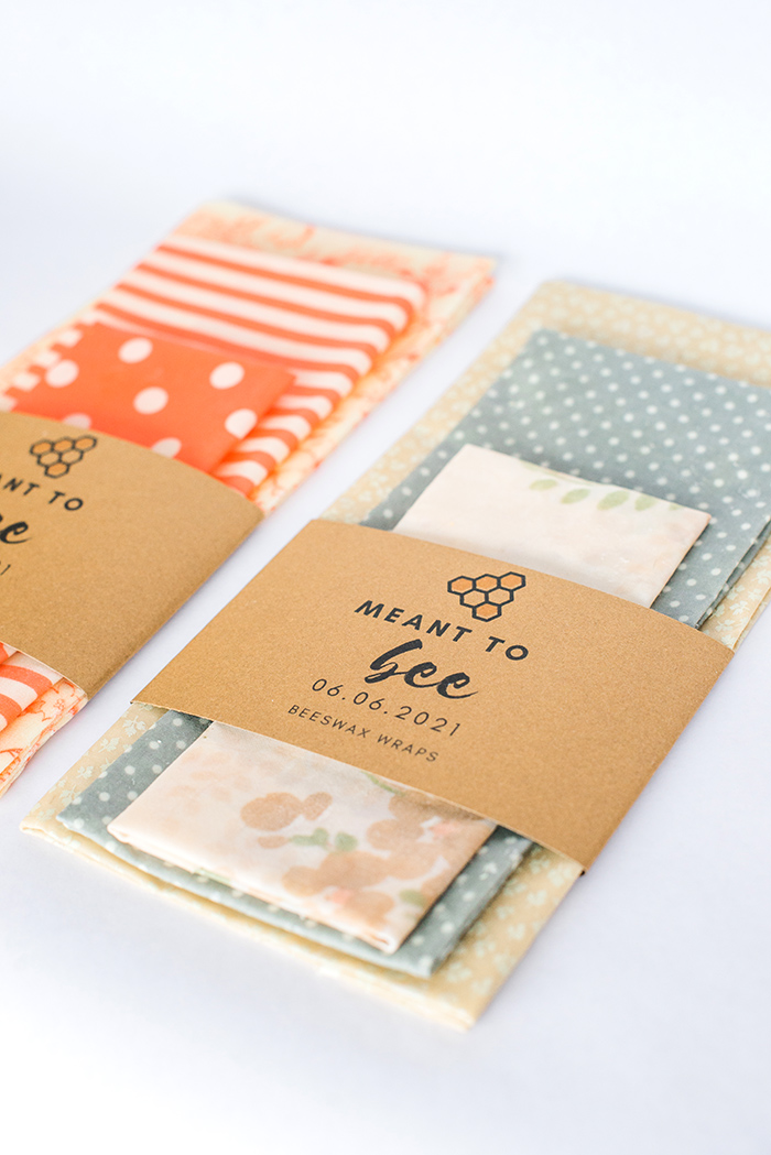 DIY Beeswax Wraps with Free Printable + Editable Favor Labels