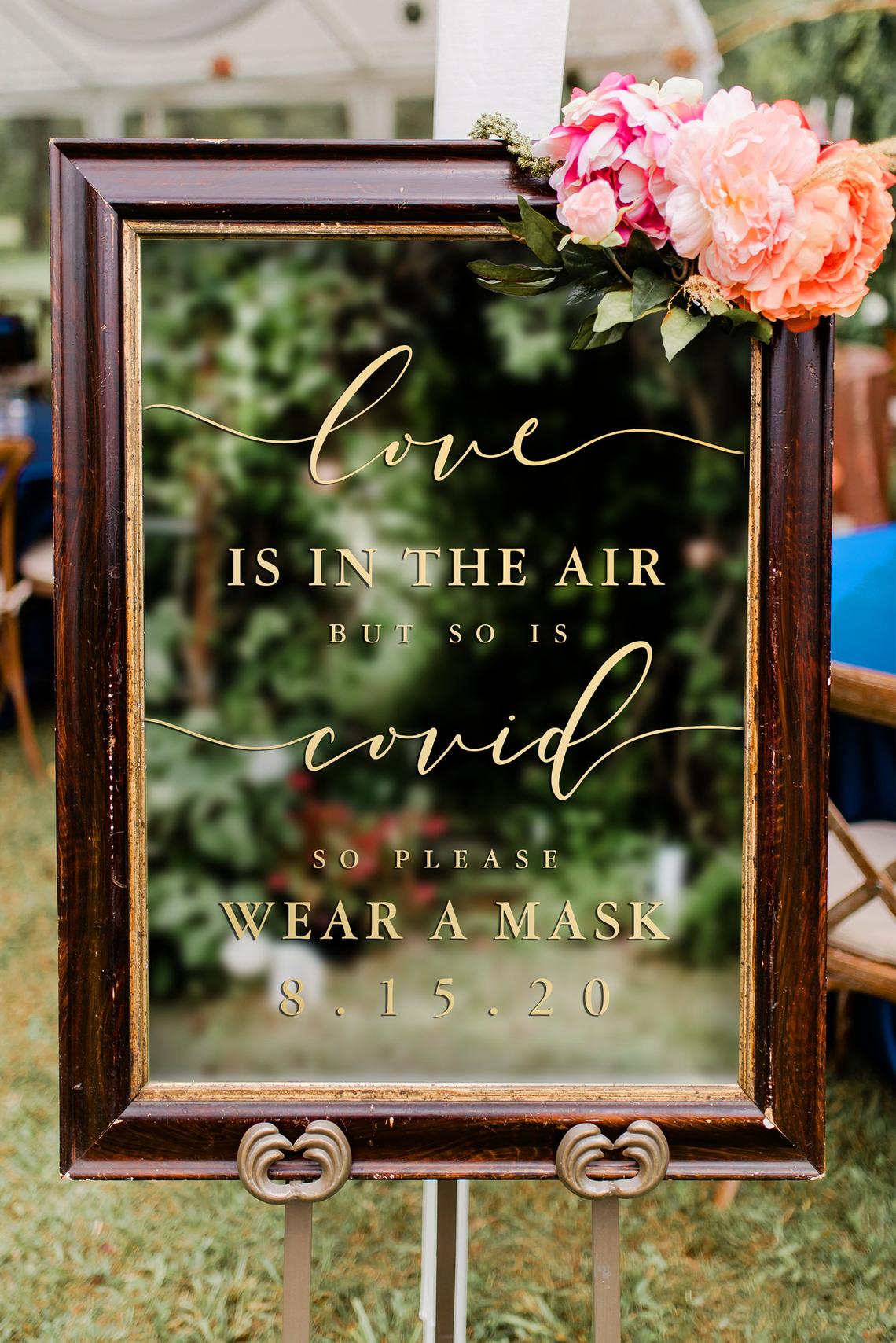 8 Must-Have COVID-19 Wedding Signs