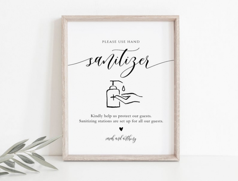 8 Must-Have COVID-19 Wedding Signs